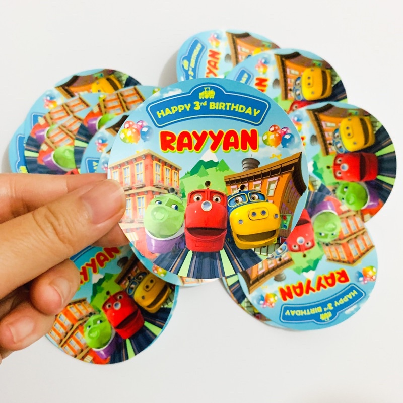 Chuggington Birthday Pudding Sticker / Rice Box Bento Souvenir ...