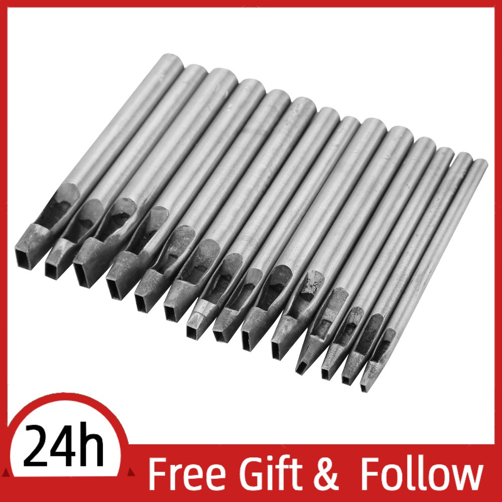 [Ready Stock] Leather Belt Rectangle Punch Hole 14 Models Puncher Tools ...