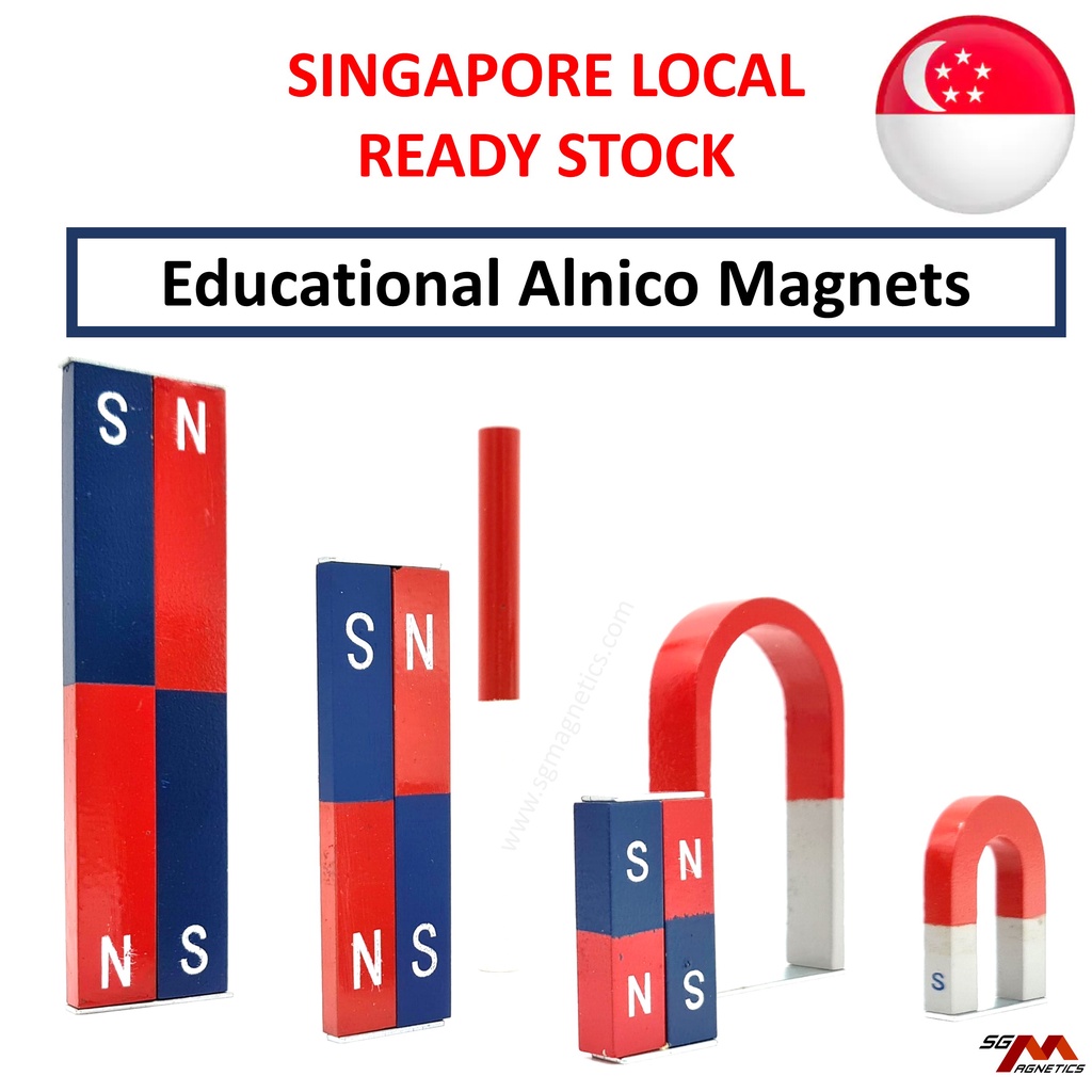 AlNiCo Educational Magnets - Bar U-shape Horseshoe Rod Traditional Hard ...