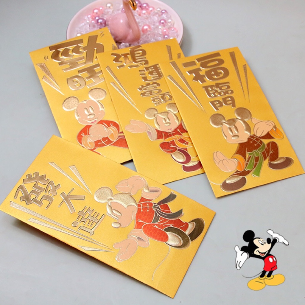 (Ready Stock)2024 Disney Mickey Mouse Chinese New Year Red Packets ...