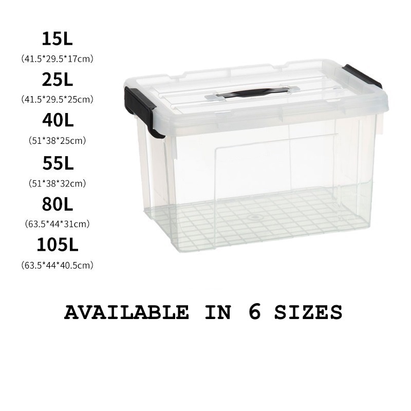 SPACEX Quality Transparent Heavy Duty Stackable Modular Storage ...