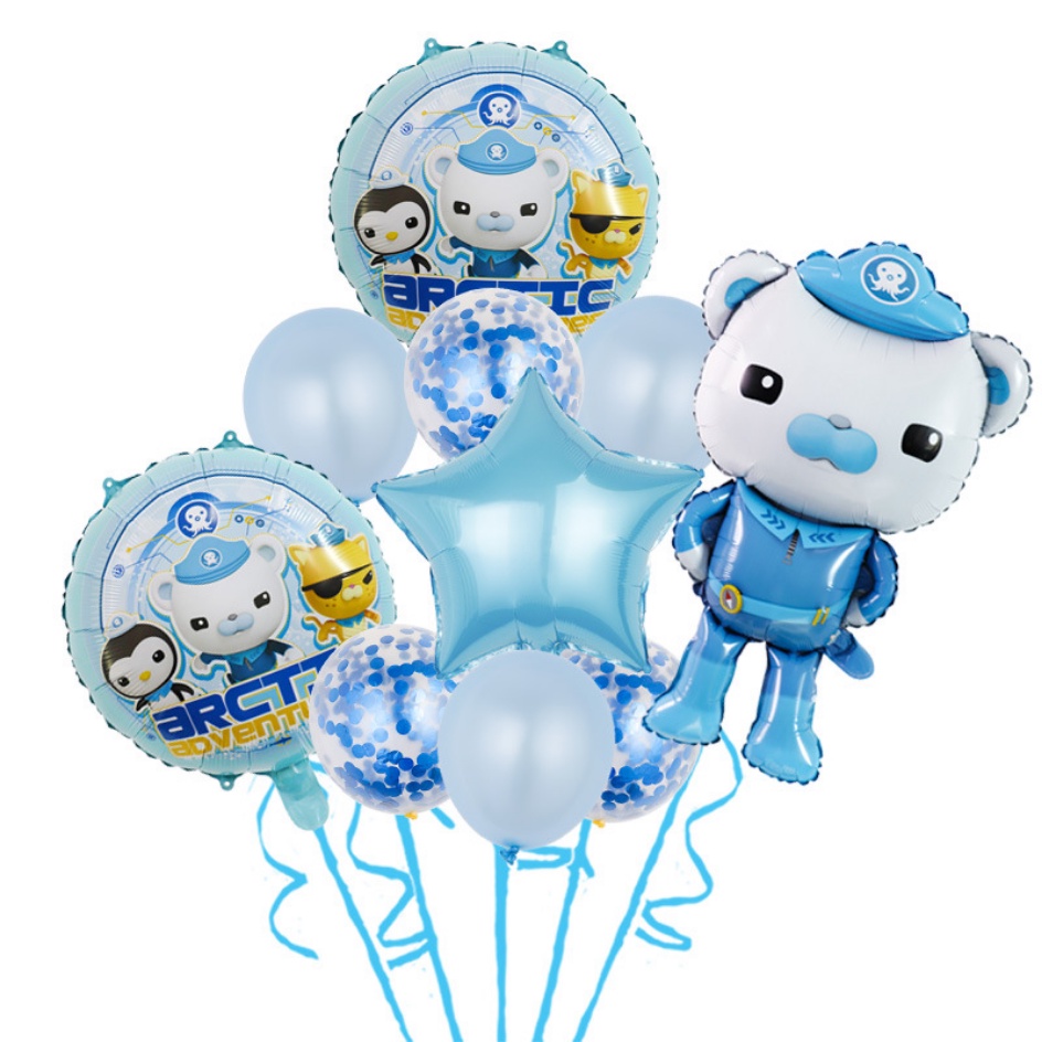 New The Octonauts Theme Birthday Party Aluminum Film Balloons Set ...
