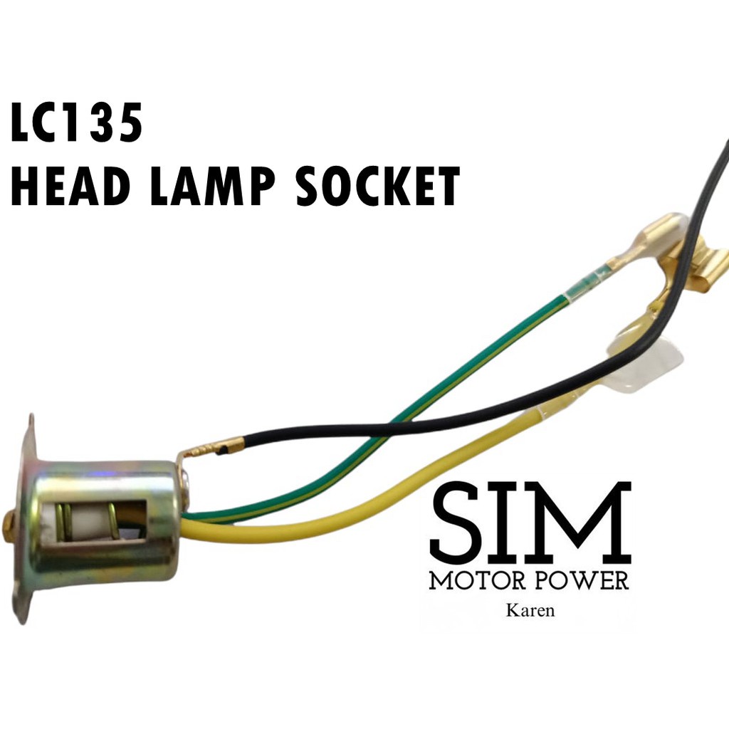 YAMAHA LC135 135LC V1 V2 V3 Head Lamp Socket Head Light Socket Lampu Depan SOCKET /soket lampu ...