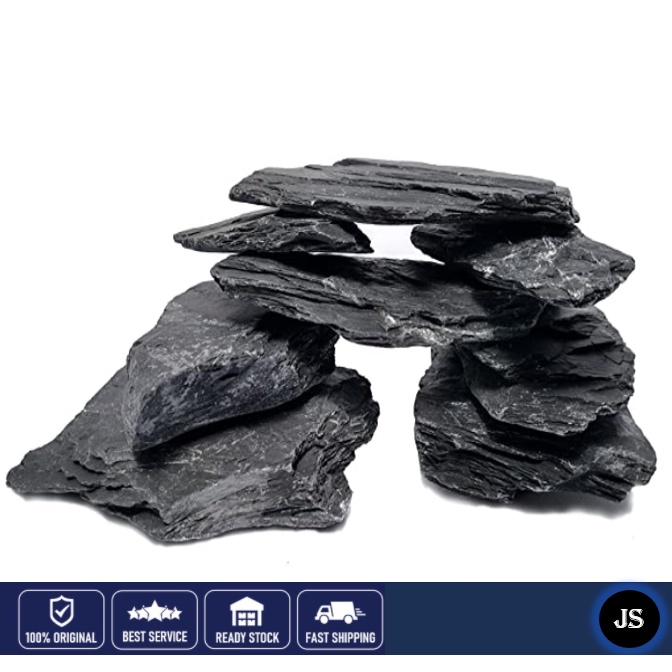 Premium Stone Slice Aquarium Decoration Stone/Rock ( Batu Hiasan Untuk ...
