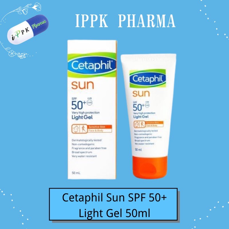 Cetaphil Sun Spf 50+ Light Gel Face & Body 50ML | Shopee Singapore