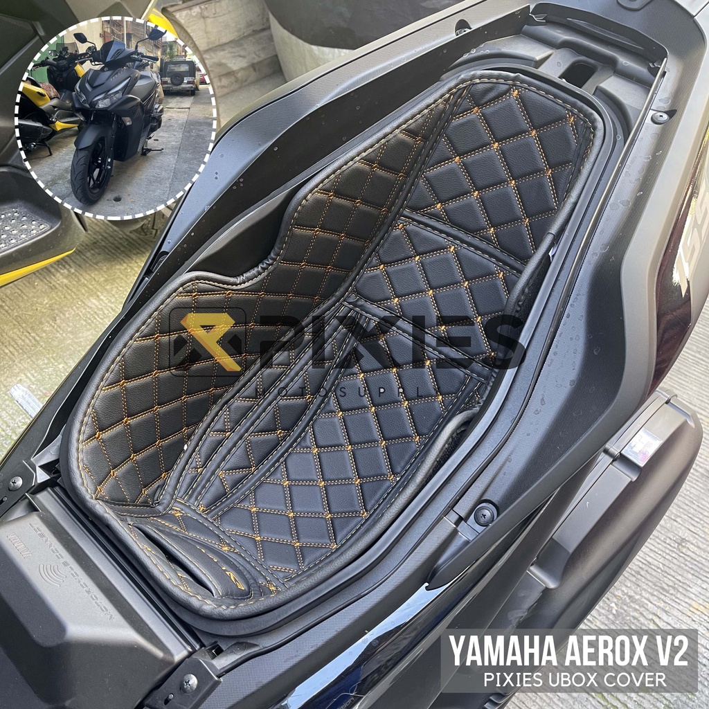 YAMAHA AEROX V1 / V2 PIXIES UBOX SEAT COMPARTMENT COVER | Shopee Singapore