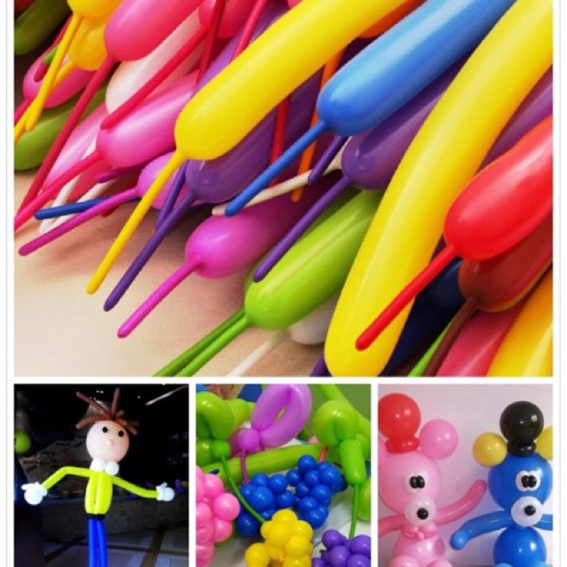 30cm 20pcs Random Colour Diy Long Shape Latex Balloon | Shopee Singapore