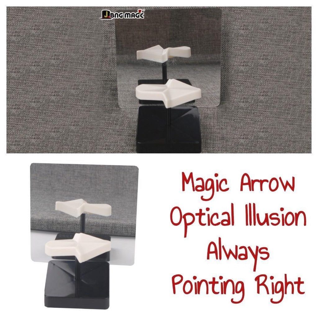 Magic Arrow Optical Illusion Always Pointing Right (V) | Shopee Singapore