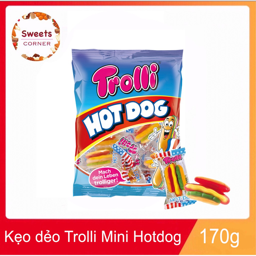 Trolli Mini Hotdog Gummies 170gr (2 types) | Shopee Singapore