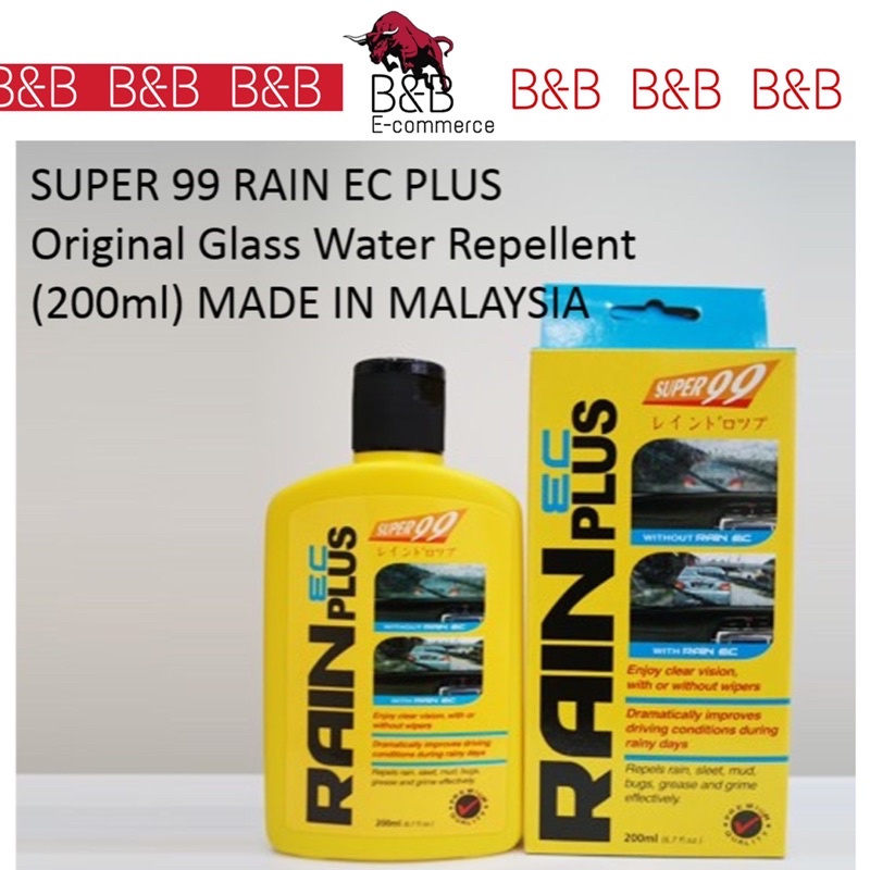 Rain X SUPER 99 RAIN EC PLUS Glass Water Repellent (200ml) MADE IN ...