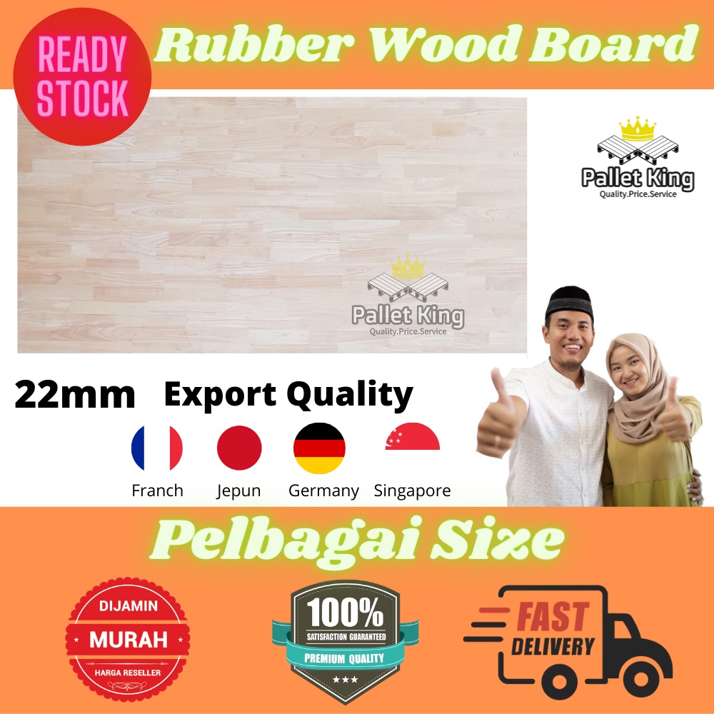 Rubber Wood Board 22mm | Rubber Wood | Rubber Wood | Table Top | Kayu ...