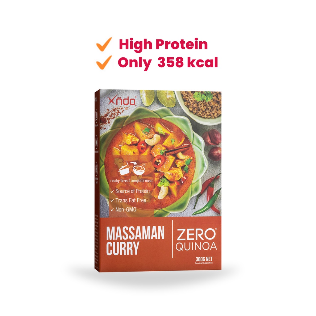 Xndo Thai Massaman Curry ZERO™ Quinoa [NEW] - Ready-to-eat Meal ...