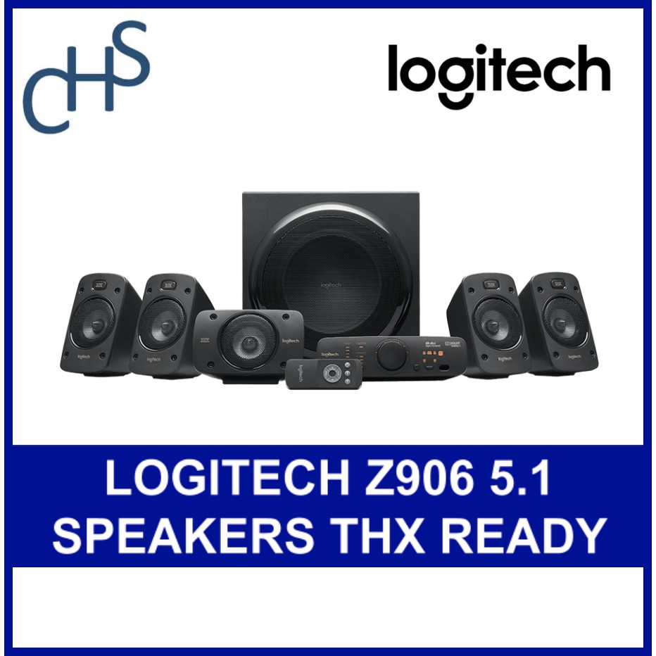 Logitech Z906 5.1 Speakers THX Ready | THX Surround Sound | 2 years ...