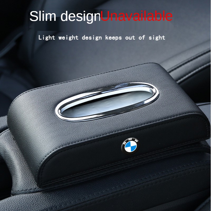 （Tissue Box）BMW Premium Leather Car Tissue Box Suitable for E30/E36/E46 ...