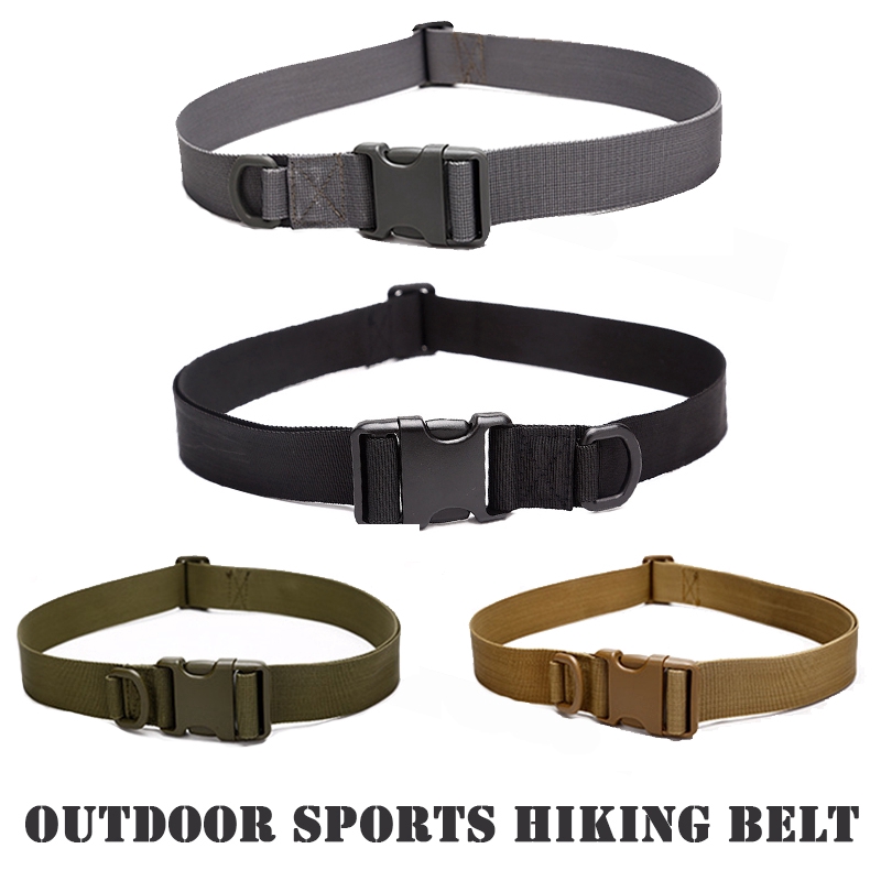 Outdoor Sports Belt Climbing Nylon Plastic Buckle Canvas Belt Tactical ...