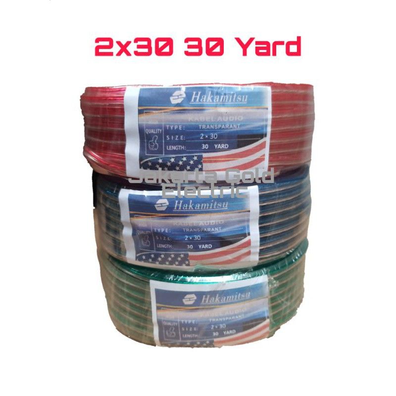 Transparent AUDIO Electric Cable 2x30 30 Yards 17 Meters | Shopee Singapore