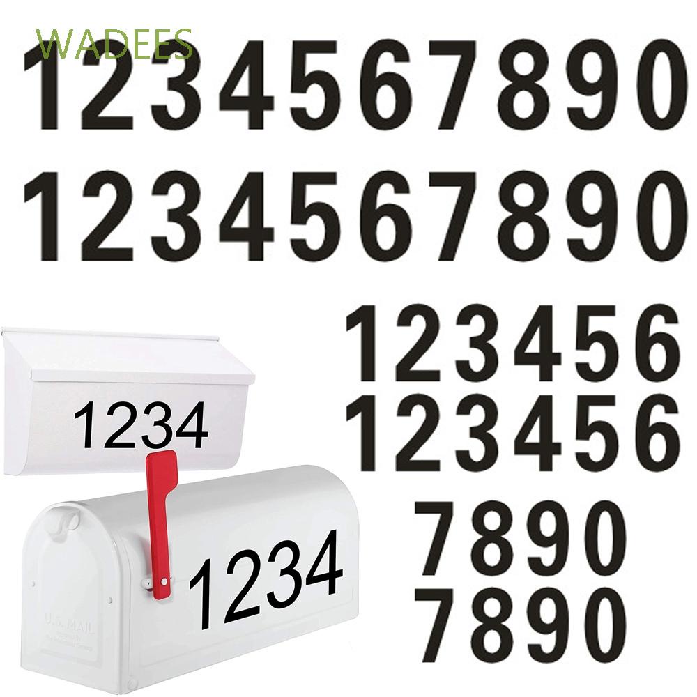 WADEES Reflective Number Sticker for Window Door Car Mailbox Decal ...