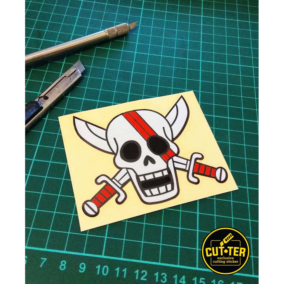 Cutting sticker SHANKS one piece logo | Shopee Singapore