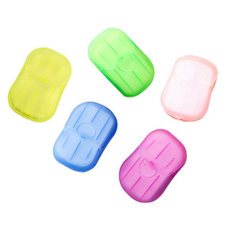 Travel Disposable Soap tablets hand washing Carry Paper 1 Box 20pcs ...