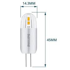 Philips LED Capsule G4 2w 12v Bulb Lamp Warm White 3000k | Shopee Singapore