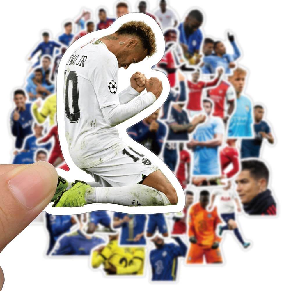 [Large sticker]50Pcs World Cup Football Soccer Star Messi Zlatan ...