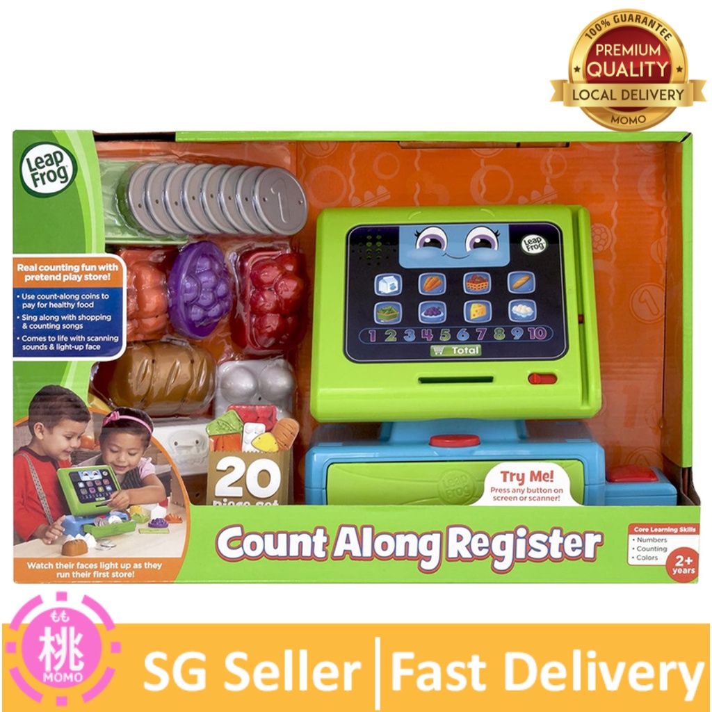 LeapFrog Count Along Cash Register, Green | Shopee Singapore