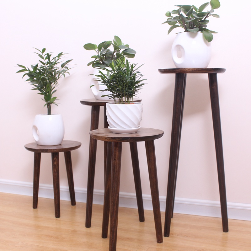 【In stock】Tall Plant Stand - Wood Mid Century Plant Stands for Indoor ...