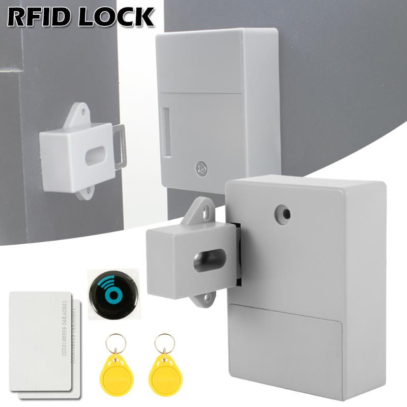 Rfid Lock Invisible Hidden Free Opening Intelligent Sensor Cabinet Lock ...