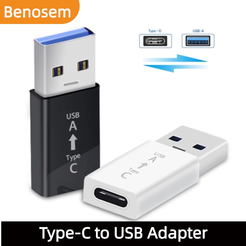 Benosem Type-C To USB Adapter Typc-c Converter Support Charging & Data Transfer Use C-type Data ...