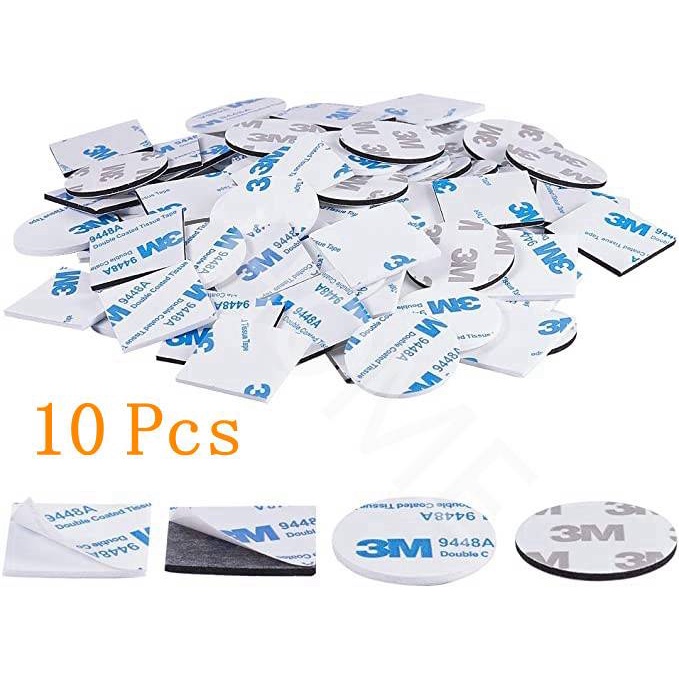 10 Pcs "Double-Sided Adhesive Tape Strong Adhesive Patch Waterproof No ...