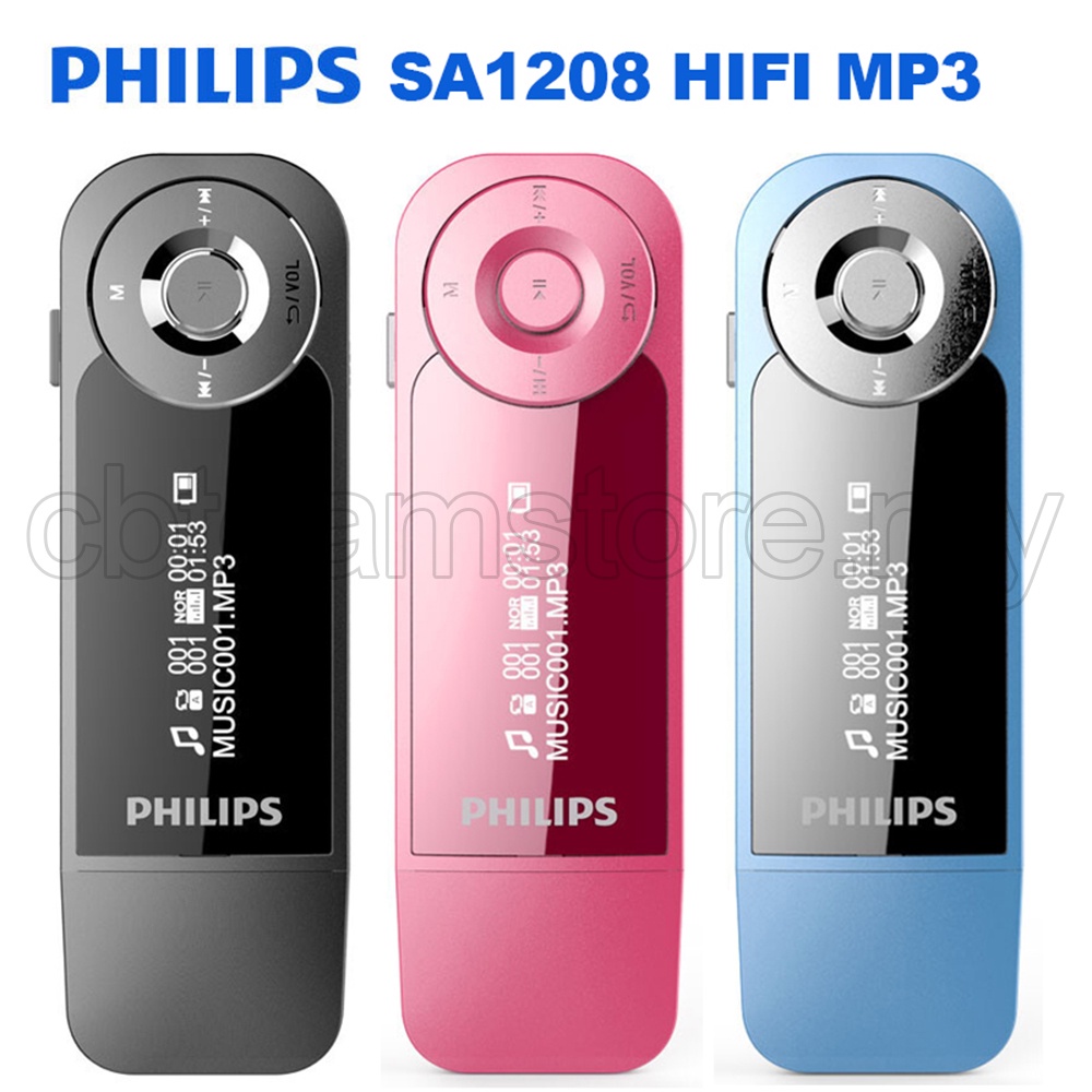 ️ Philips SA1208 8GB MP3 Player MINI Sports Running Clip With Earphones ...