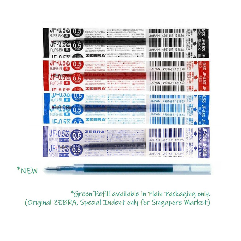 Zebra Sarasa Clip Pen Refill JF 0.5mm | Shopee Singapore