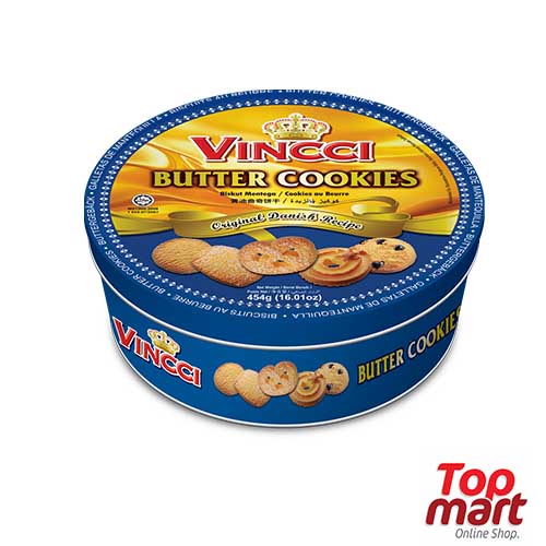 Vincci Butter Cookies 454g (Tin) | Shopee Singapore