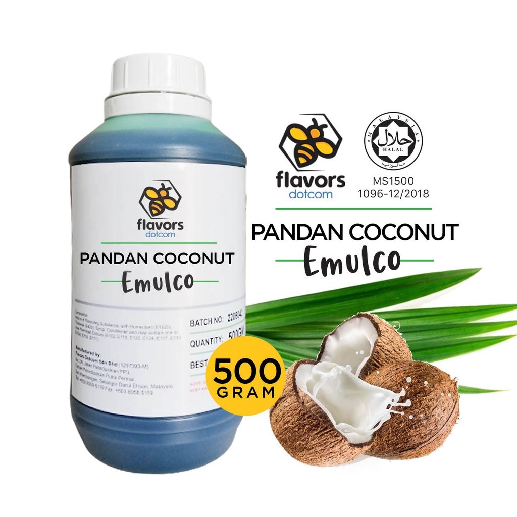 [HALAL] Flavors Dotcom - Pandan Coconut Emulco (500g/250g) | Shopee ...