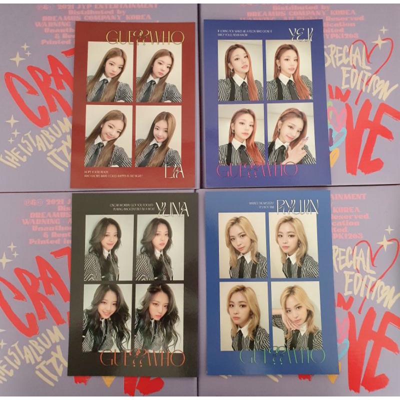 Itzy Photocard Withdrama Fansign 4 Cut Ryujin, Lia, Yuna, Chaeryoung ...