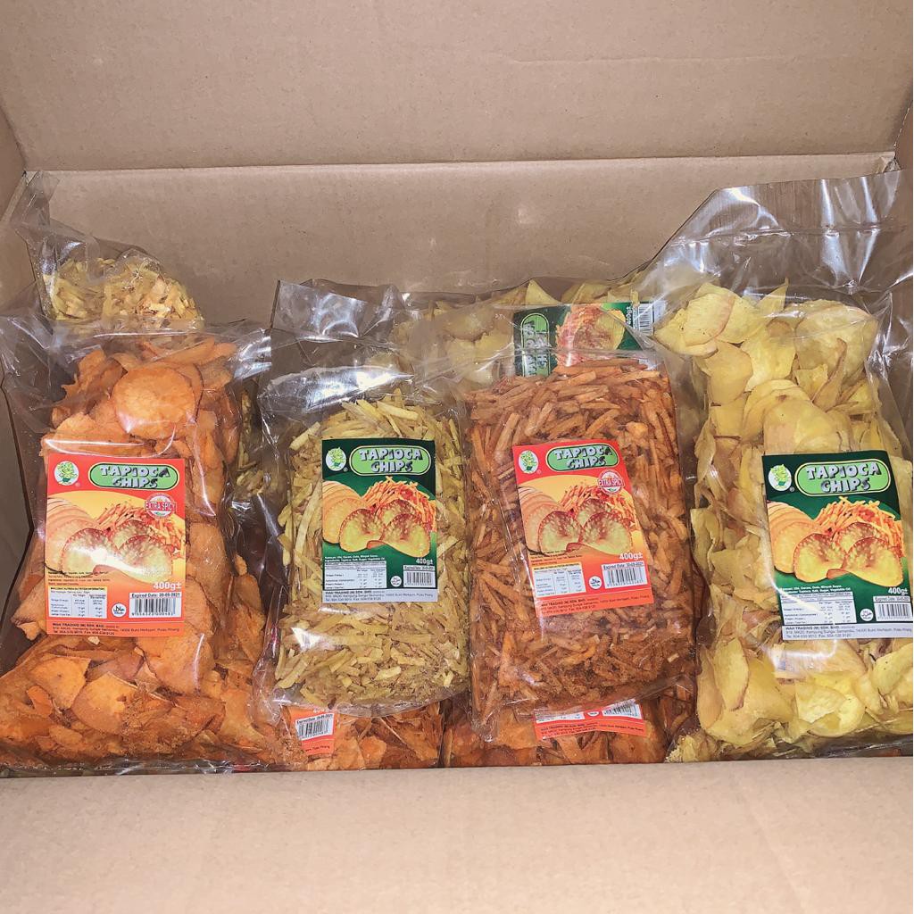 Tapioca chip tapioca chip 350gm (4 Flavour) | Shopee Singapore