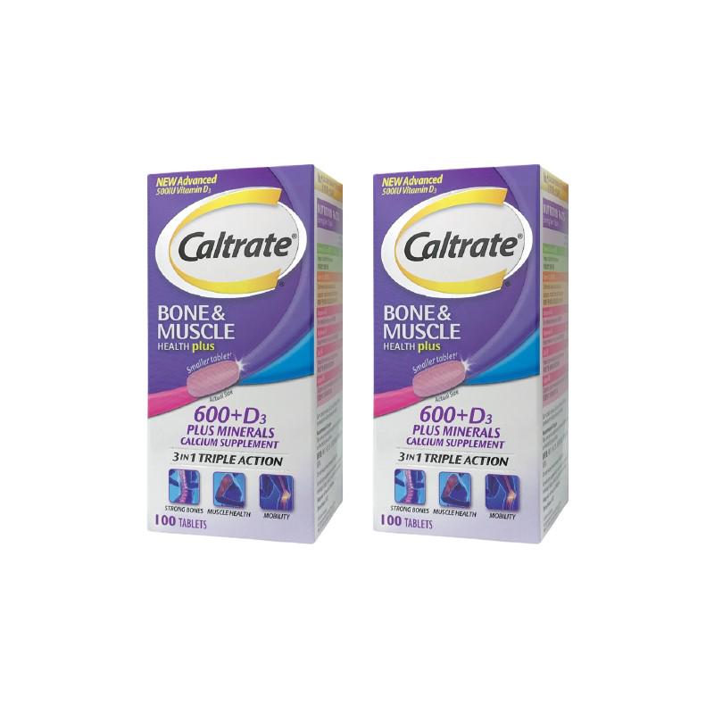 [Bundle of 2] CALTRATE Plus, Triple Action, Calcium + Vitamin D ...