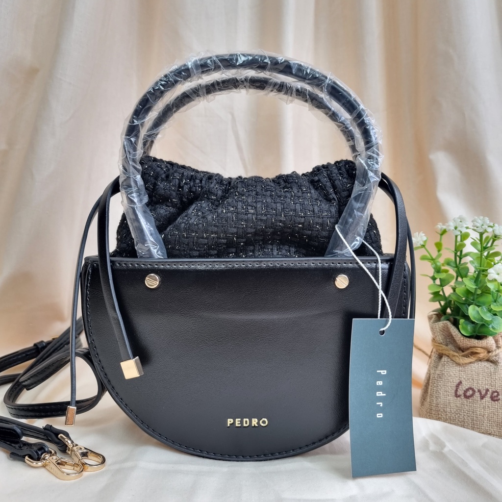 TWEED TOP HANDLE PEDRO BAG | Shopee Singapore