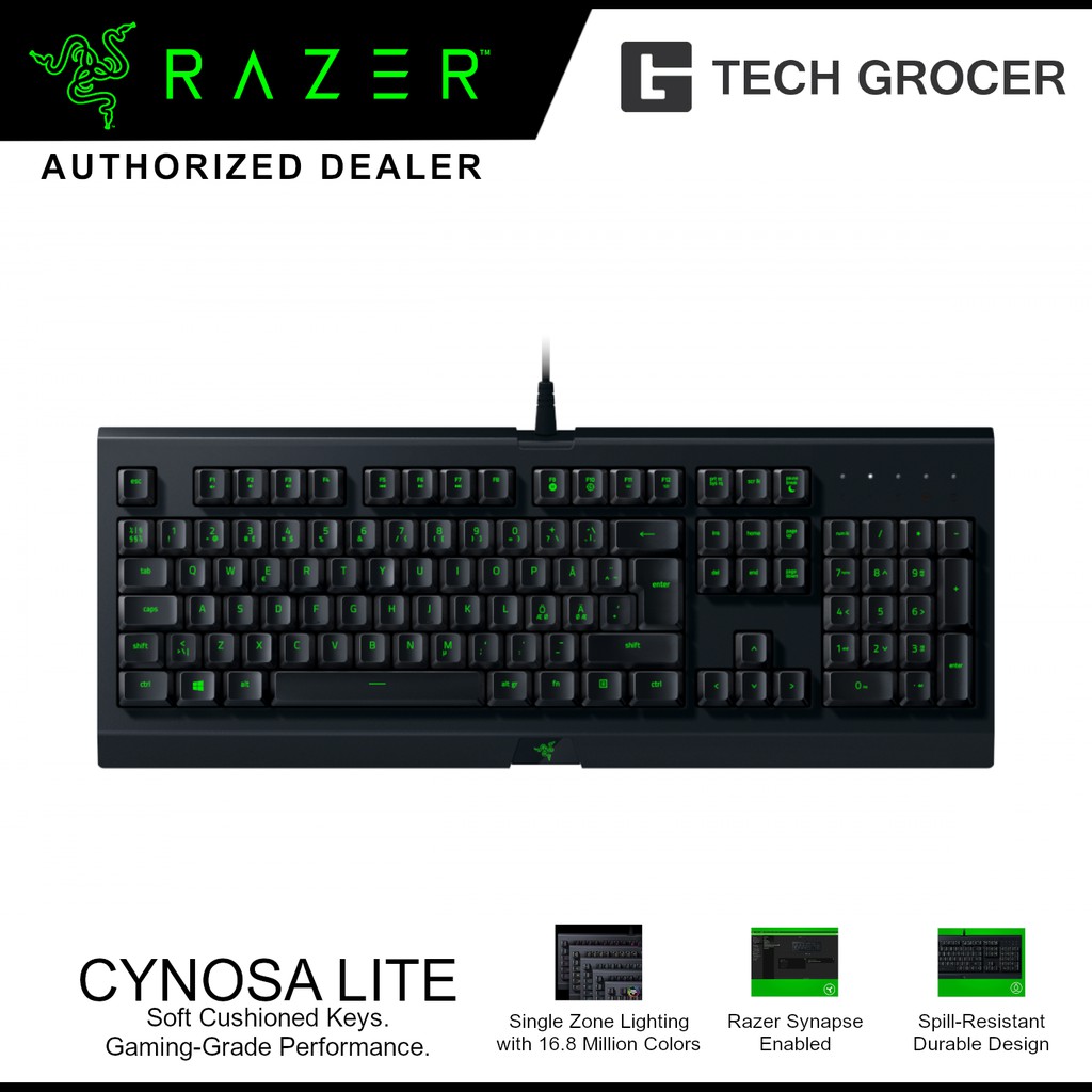 Razer Cynosa Lite Wired Gaming Keyboard (Black) | Shopee Singapore