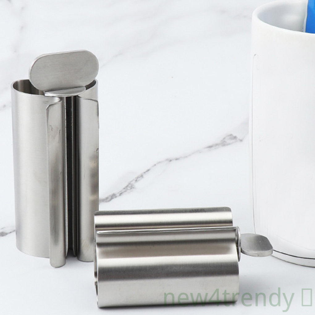 new4trendy..Toothpaste Squeezer Stainless Steel Bathroom Wall Soft Tube ...