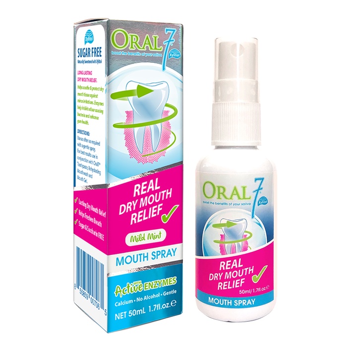 Oral 7 Mouth spray - sugar free, used for dry mouth, ulcers or blisters ...