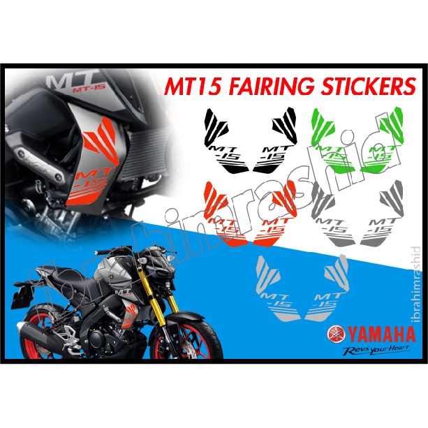 MT15 FAIRING STICKER (YAMAHA MT15 FAIRING STICKER) | Shopee Singapore