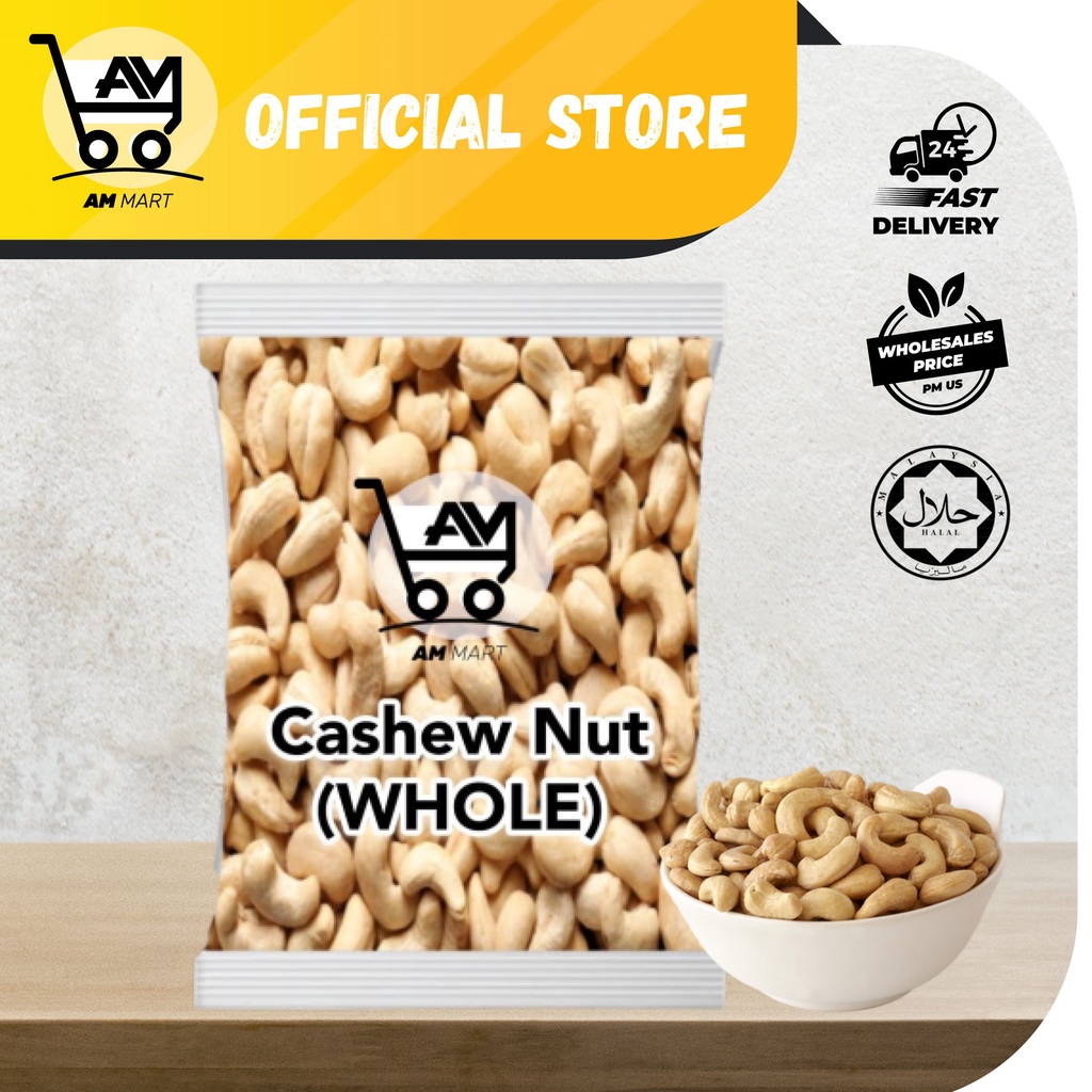 Raya Cashew Nut Whole W320 Full Cashew Nuts [RAW] 500g 250g 1kg (HALAL ...