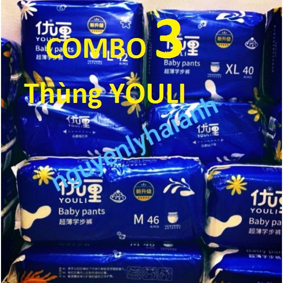 Combo x3 Boxes of YOULI Diapers - YOULI BABY PANTS Diapers/PANTS Size ...