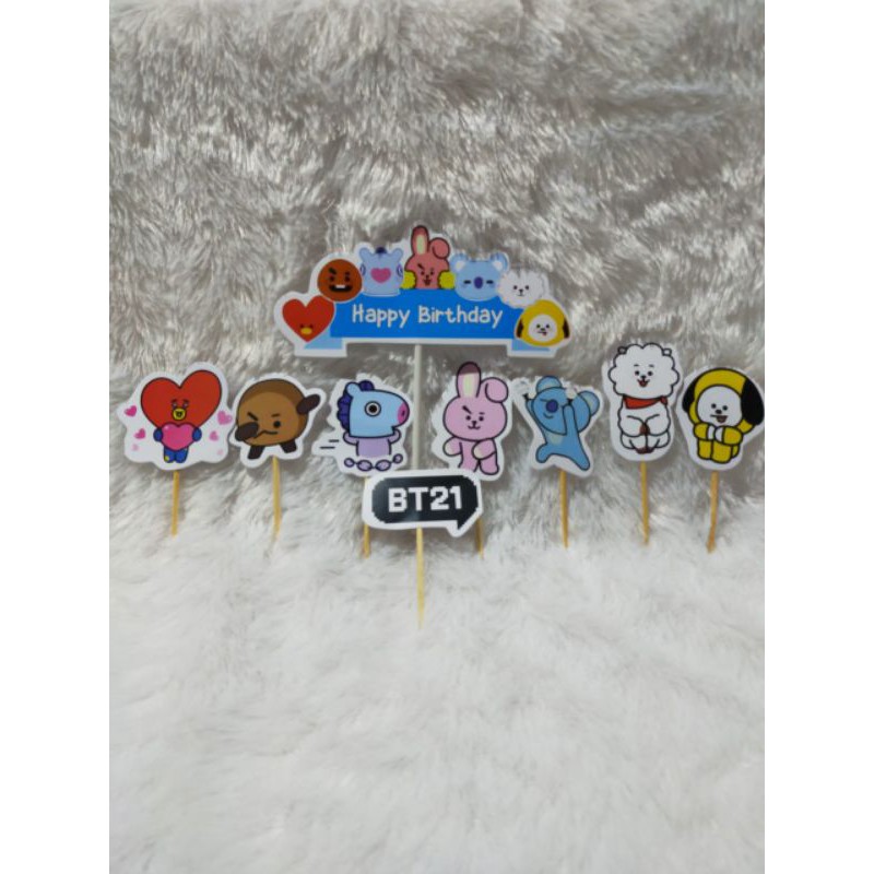 Bt21 Cake Topper | Shopee Singapore