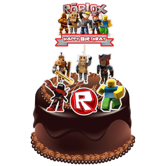 ROBLOX Cake Topper Set LAMINATED DIY | Shopee Singapore