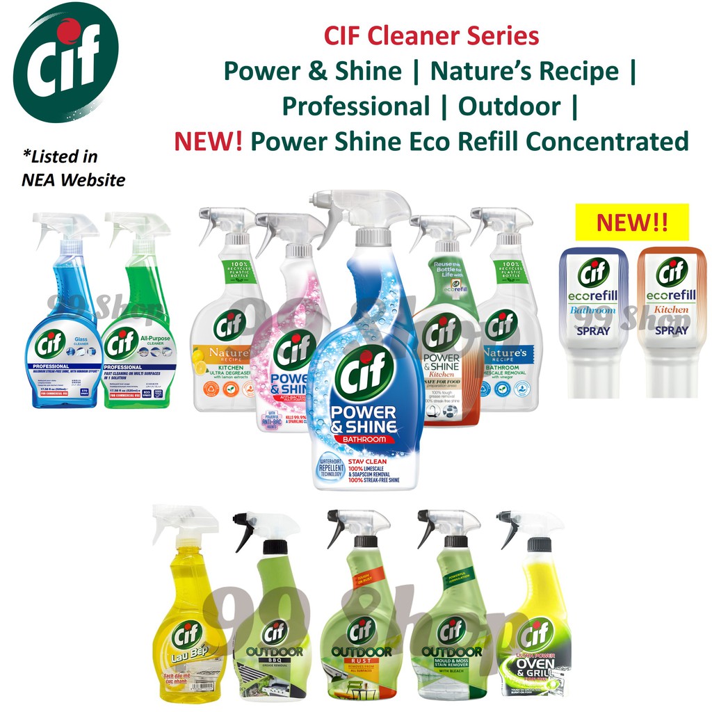 CIF Power Shine Disinfectant Antibacterial | All Purpose | Outdoor ...