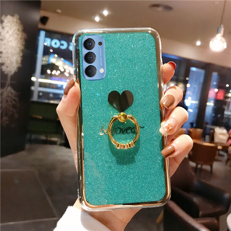 New Phone Case 2020 Casing OPPO Reno 4 Pro 4G Reno4 Cover Bling Glitter ...
