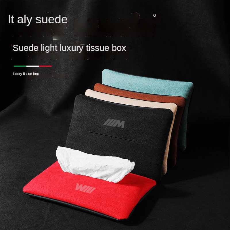 Bmw M Car Tissue Box Drawer Paper Bag Back Hanging Imported Suede Light ...