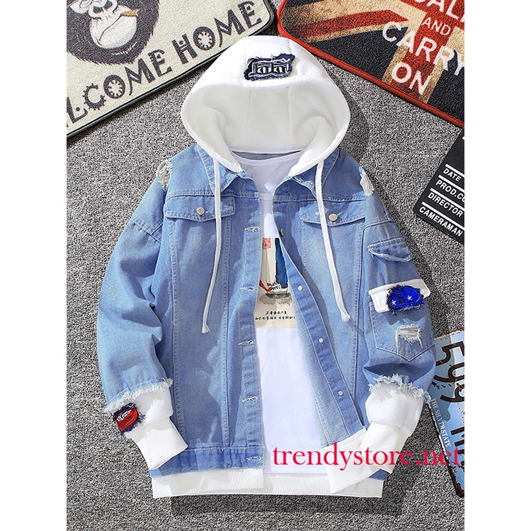 Fandom Denim Jeans Jacket korean Style Embroidery | Shopee Singapore